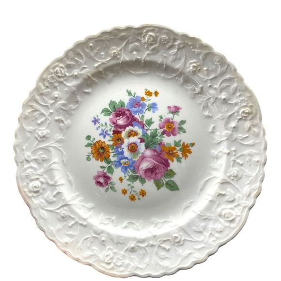 Dining | Vintage Pope Gosser Rose Point Gypsy Rose Dessert Plate | Poshmark